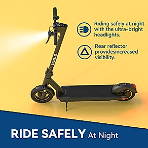 ESKUTE MAX Electric Scooter, Powerful 450W Motor, 30 Miles Range, 18.6 MPH Speed, 10" Pneumatic Tires Electric Scooter Adults, 265 lbs Max Load, Folding Commuter E Scooter with Double Braking System