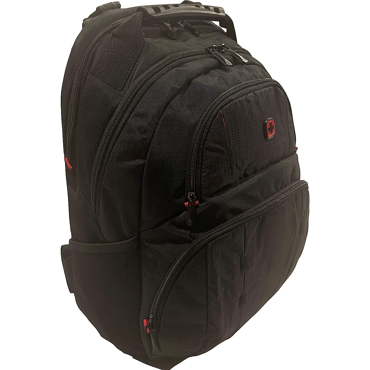 Wenger Tandem Backpack with 16 Laptop Pocket and Tablet Pocket, Black