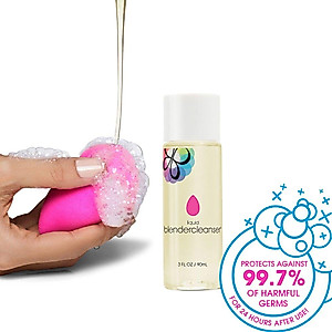 BEAUTYBLENDER Liquid BLENDERCLEANSER for Cleaning Makeup Sponges, Brushes & Applicators, 3 oz. Vegan, Cruelty Free and Made in the USA