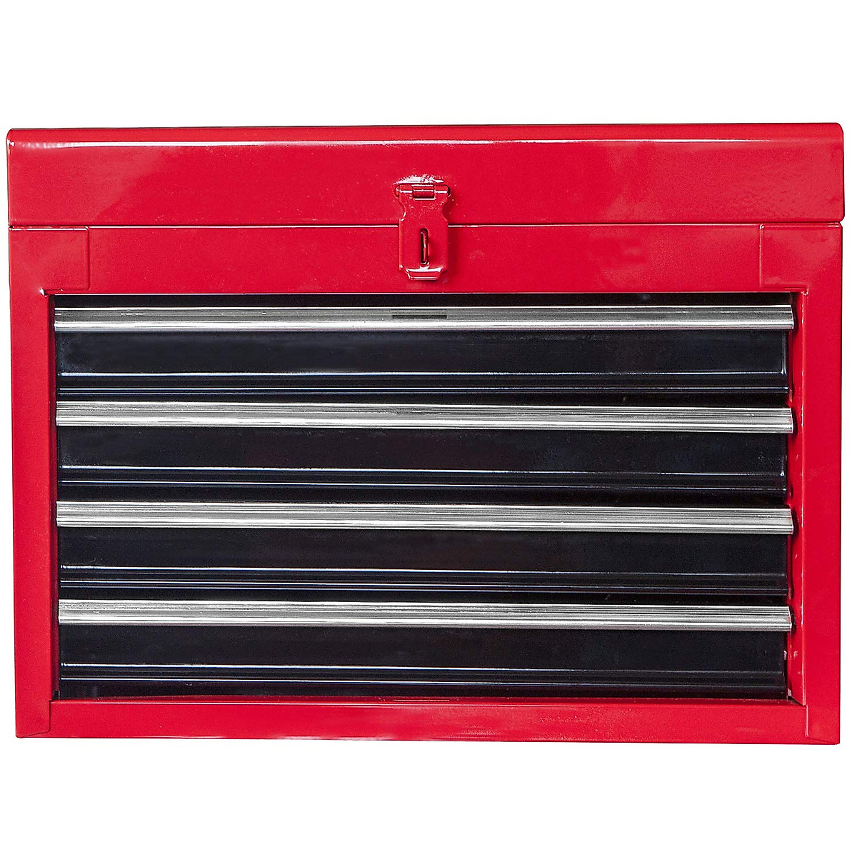 Torin ATBT1204B-RB Rolling Garage Workshop Organizer: Detachable 4 Drawer Tool Chest with Large Storage Cabinet and Adjustable Shelf, 11" 20.3" 40.4", Black/Red