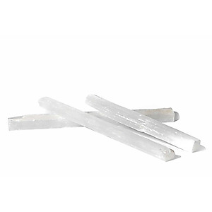 Pachamama Essentials Selenite Crystal Sticks for Healing, Reiki, & Metaphysical Energy Drawing - Available in 2.5 Inches, 4 Inches & 9 Inches (20, 2.5")