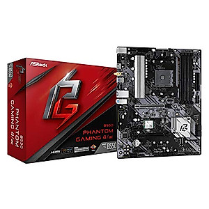 ASRock B550 Phantom Gaming 4 AC Supports 3rd Gen AMD AM4 Ryzen™ / Future AMD Ryzen™ Processors Motherboard