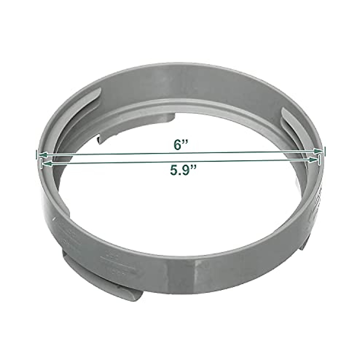 YUYUYU Air Conditioner Exhaust Hose Coupler - Shinco 5.9 Inch Used to Connect The Back End of Mobile Conditioning Port Accessories(Round), YUYUYU, White, 6.1X 6.1X1.57inch