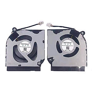 QUETTERLEE Replacement New Laptop CPU+GPU Cooling Fan for Acer Predator AN515-55 AN515-44 AN515-56 AN515-57 AN515-45 AN517-41 AN517-52 AN517-53 AN517-54 N20C1 AN715-52 Series FMAQ+ FML9 DC5V 0.5A Fan