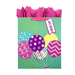 Blue House Group Premium Birthday Gift Bags + Tissue Paper (4 Large Bags + Tissue, Birthday Girl)