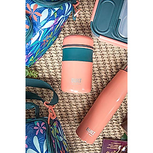 BUILT Double Wall Vacuum Insulated Flask for Hot and Cold Foods, 490 ml, Tropics