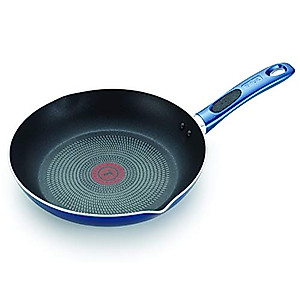 T-fal - B0370764 T-fal B03707 Excite ProGlide Nonstick Thermo-Spot Heat Indicator Dishwasher Oven Safe Fry Pan Cookware, 12-Inch, Blue