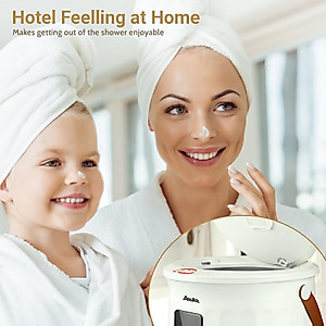 Asuka Bucket Towel Warmers, Luxury Hot Towel Warmer with LED Display for Bathroom, Adjustable Timer & Auto Shut Off, Fits Up to Two 40"X70" Oversized Towels, Bathrobes, Blankets, PJ's and More