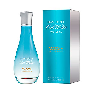 Cool Water Wave By Davidoff For Women. Eau De Toilette Spray 3.4-Ounces