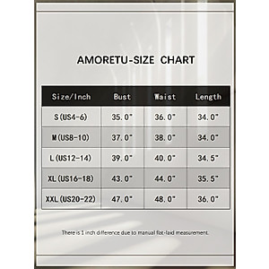 Amoretu Women Long Sleeve Tunic Dress V Neck Swing Shift Dresses(Green,X-Large)