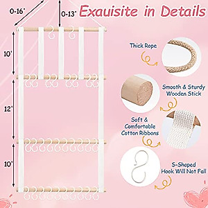 LMIP Headband Holder Girl Hair Bow Organizer, Hanging Baby Headband Holder for Toddler Girls Room, Closet, Wall (White)