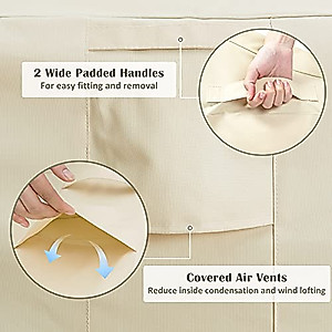 COSFLY Patio Furniture Covers Waterproof, Outdoor 3-Seater Sofa Cover Heavy Duty Fits up to 79W x 38D x 35H inches