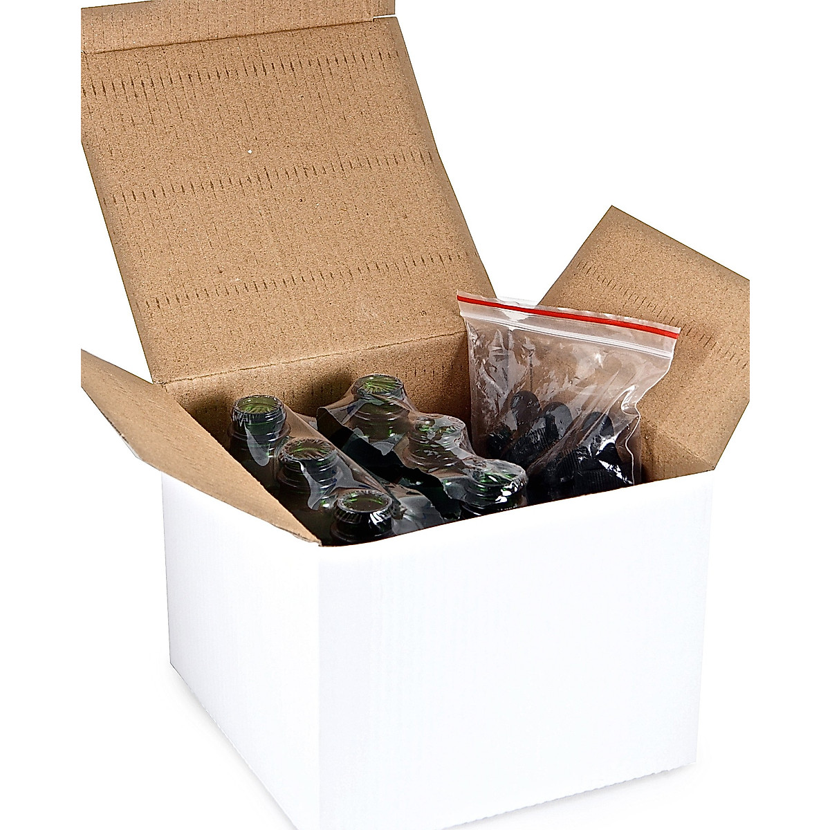 Vivaplex, 6, Green, 4 oz Glass Bottles, with Glass Eye Droppers