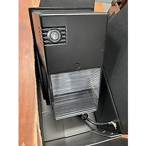 [2 Pack] 15W LED Mini Wall Pack Light with Photocell, 1500 lumens (5700K Cool White, Waterproof IP65) - UL, cUL Certified, Outdoor/Indoor Security for Entrance, Courtyard, Black