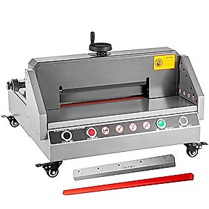 VEVOR Electric Paper Cutter 0-330 Cutting Width, Electric Paper Trimmer, 40mm Cutting Thickness, Desktop Cutting Paper Machine, Industrial Paper Cutter, Heavy Duty Paper Cutter, for Office, School