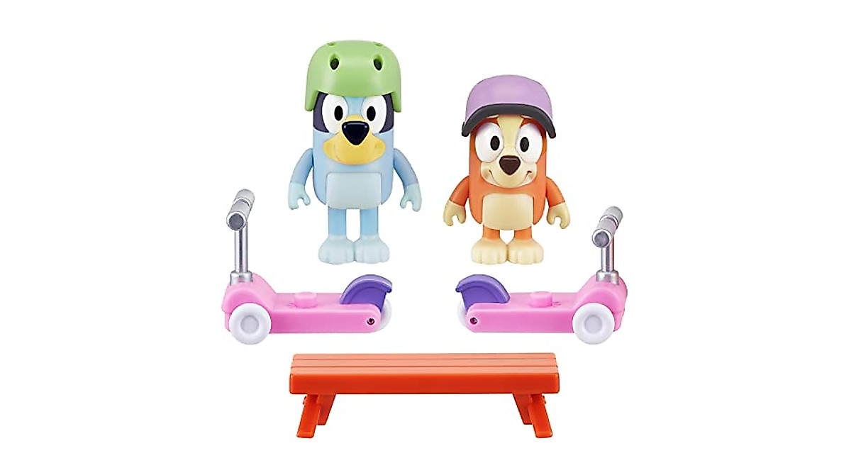 Bluey & Bingo Scooter Fun Figures | Poseable Playtime Toy