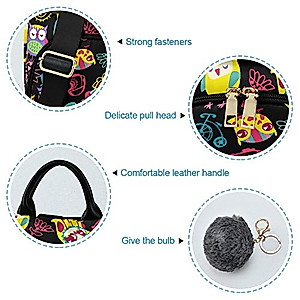 ALAZA Cute Owl Print Animal Backpack Purse for Women Anti Theft Fashion Back Pack Shoulder Bag