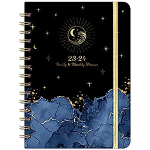 2023-2024 Planner - Weekly Monthly Planner 2023-2024, Jul 2023 - Jun 2024, Academic Planner 2023-2024, 8.5" x 6.4" Planner, Flexible Hardcover, Strong Twin - Wire Binding, Inner Pocket