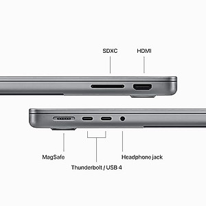 Apple 2023 MacBook Pro Laptop M3 chip with 8‑core CPU, 10‑core GPU: Built for Apple Intelligence, 14.2-inch Liquid Retina XDR Display, 8GB Unified Memory, 1TB SSD Storage; Space Gray