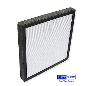 PUREBURG Replacement Filter Compatible with Westinghouse 1701 1702 Air Purifiers,6-Pack H13 HEPA Air Clean Dust VOCs PM2.5 Odor High-efficiency