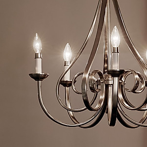 Kichler Dover 24.5" 5 Light Chandelier in Brushed Nickel