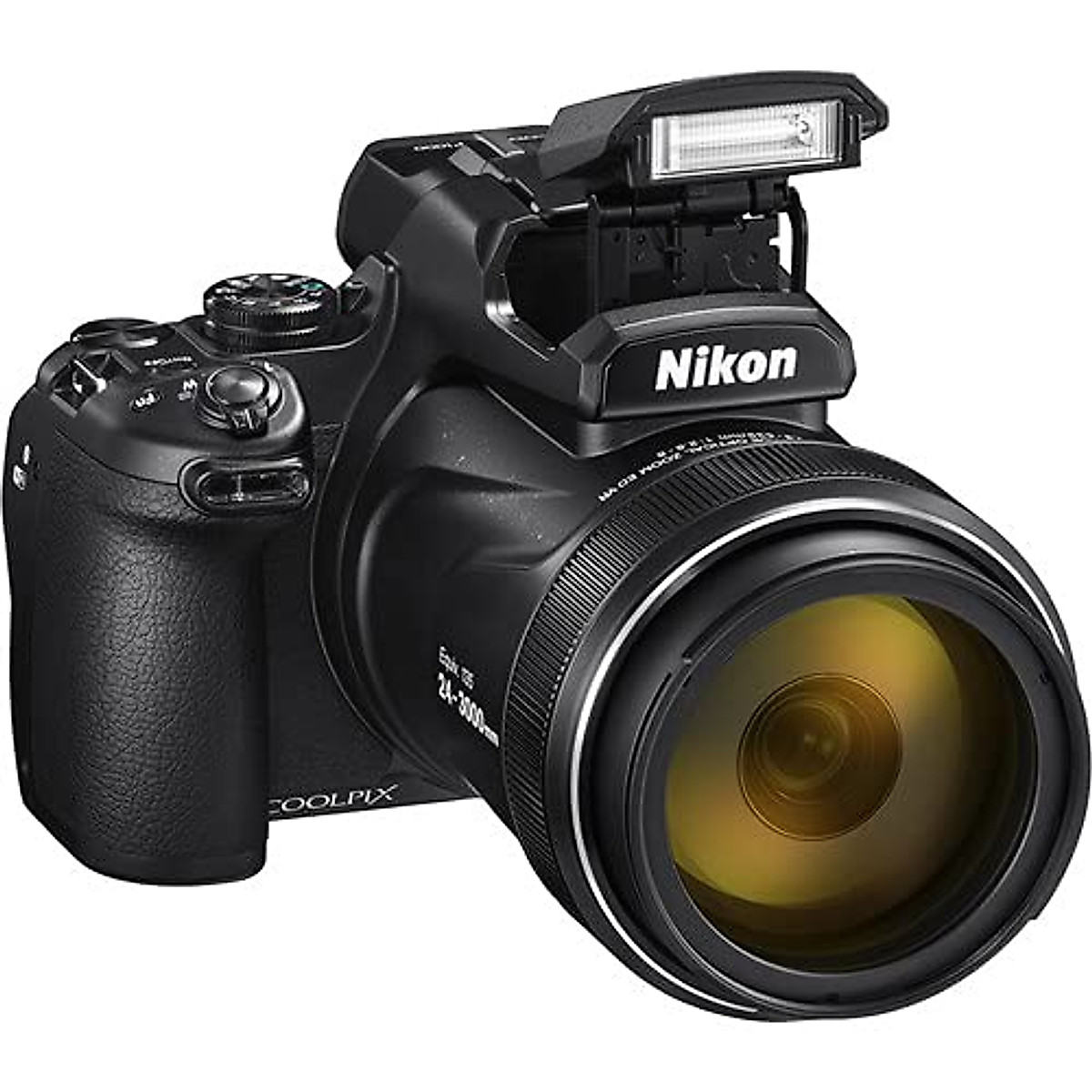 Nikon Intl. COOLPIX P1000 Digital Camera MFR 26522 Video Making Bundle + 128GB High Speed V30 Memory + LED Light, Shotgun Mic, Video U-Bracket + Bag, HD Filters and More (Renewed)