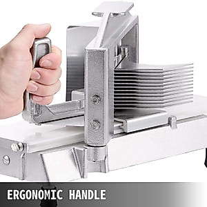 VEVOR Commercial Tomato Slicer, 3/16-Inch Tomato Cutter Vegetable Slicer, Manual Tomato Cutter with Built-in Cutting Board, Stainless Steel Blades for Restaurant or Home Use