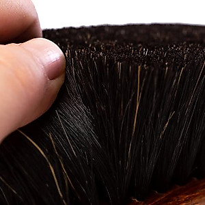 Valentino Garemi Shoe Care Brush Set - 2 Polishing Brushes, Cloth, 2 Applicators Brush - Genuine Horse Hair - Footwear Shine, Polish, Buff and Clean - Made in Germany