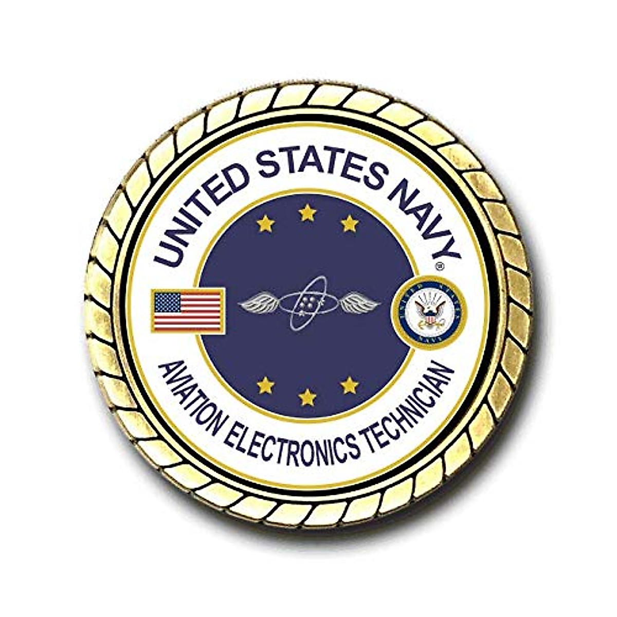 US Navy Aviation Electronics Technician Challenge Coin - Officially Licensed