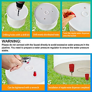VandanCoop Chicken Waterer Nipples Automatic Poultry Watering Nipples (35)