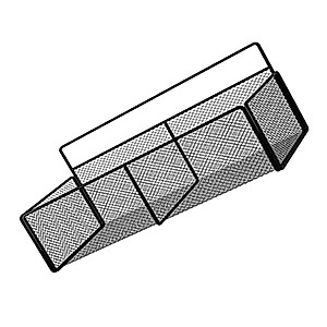 Alipis 1 set of Kitchen Necessities Black Sundries Bathroom Household Shower Wire Bin Toiletry Organizer Wall Rustproof Iron Mount Caddy Hanging Rack Shelf Wall- Storage Sorting Racks