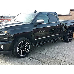 n-FAB | T0580CC | Nerf Step, Wheel 2 Wheel , Gloss Black, 05-15 Toyota Tacoma Double Cab 5' Short Bed