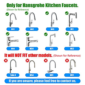 Pull out faucet for 88624000 95507000 95506000 Hansgrohe Pull Down Kitchen Faucet Hose Replacement Part