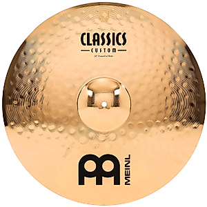 Meinl 20" Powerful Ride Cymbal - Classics Custom Brilliant - Made in Germany, 2-YEAR WARRANTY (CC20PR-B)