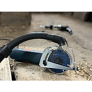 KIPSTAL Cutting Dust Shroud for Angle Grinder 4-1/2-Inch to 5-Inch and Cutting Wheel Diamond Saw Blade 5-Inch X 1 PCS