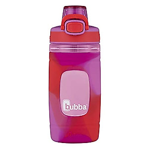bubba. Flo Kids Water Bottle with Leak-Proof Lid, 16oz Dishwasher Safe Water Bottle & Bubba Flo Kids Water Bottle with Leak-Proof Lid, 16oz Dishwasher Safe Water Bottle, Aqua Waters