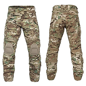 YEVHEV G3 Combat Pants Tactical Trousers Military Apparel Camouflage Clothing Paintball Gear with Knee Pads for Men