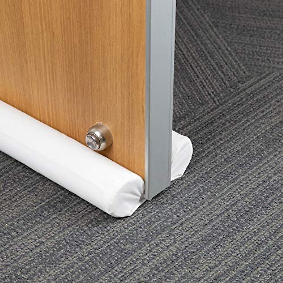 Febos Door Noise Blocker - 36 inches Grey Door Draft Stopper- Door Silencer Sound Proof Door Draft Guard