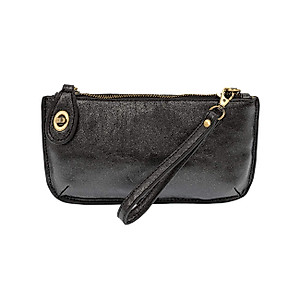 Joy Susan Ladies Crossbody Wristlet Clutch Lustre Lux - Black