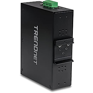 TRENDnet 16-Port Hardened Industrial Unmanaged Gigabit 10/100/1000Mbps DIN-Rail Switch w/ 16 Gigabit PoE+ Ports, Lifetime Protection, TI-PG160