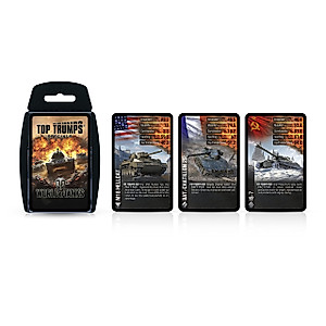 Top Trumps Card Game World of Tanks - Family Games for Kids and Adults - Learning Games - Kids Card Games for 2 Players and More - Kid War Games - Card Wars - for 6 Plus Kids