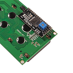 ALMOCN IIC I2C TWI Serial 2004 20x4 LCD Display Module with I2C Interface Adapter Blue Backlight for Arduino R3 MEGA2560(Blue)