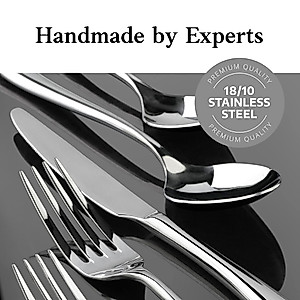 Artaste 56518 Rain II Forged 18/10 Stainless Steel Flatware 36-Piece Set, Service for 12