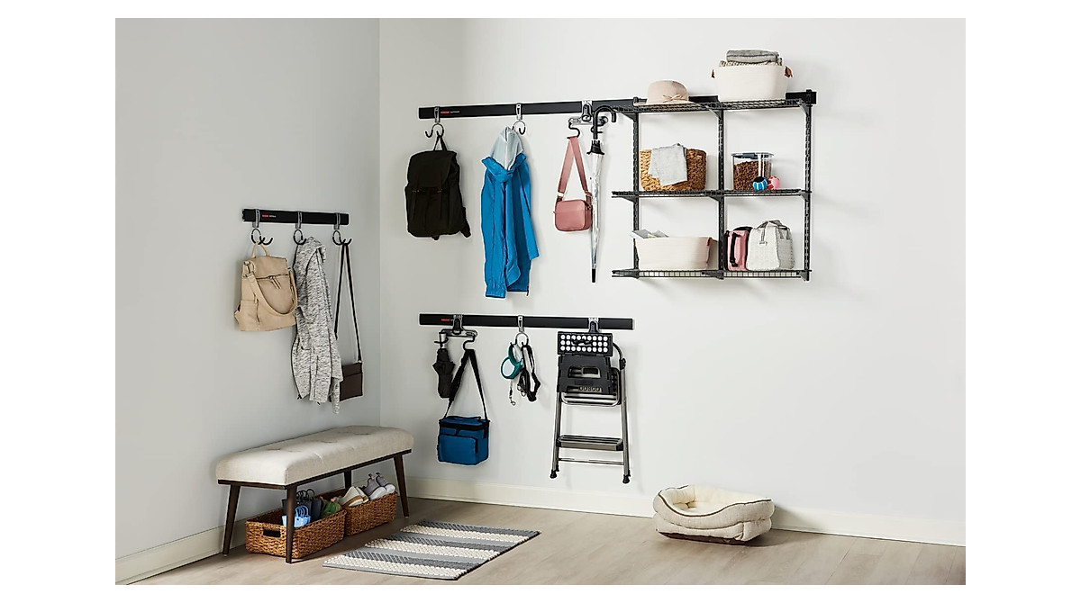 Rubbermaid FastTrack Wall Storage System - Heavy-Duty Garage Organizer