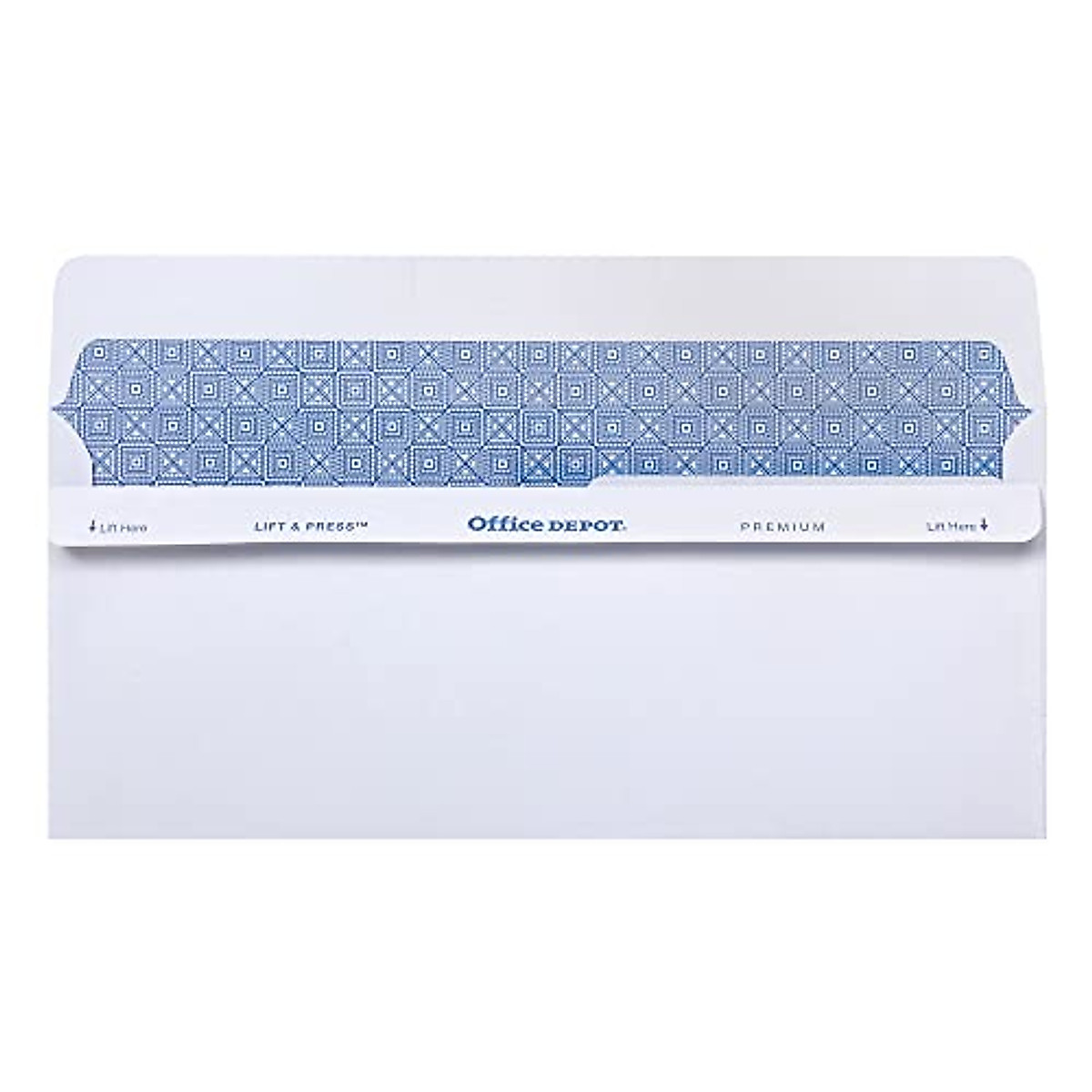 Office Depot 100% Recycled Lift Press(TM) Double-Window Envelopes, #9 (3 7/8in. x 8 7/8in.), White, Pack Of 500, 76169
