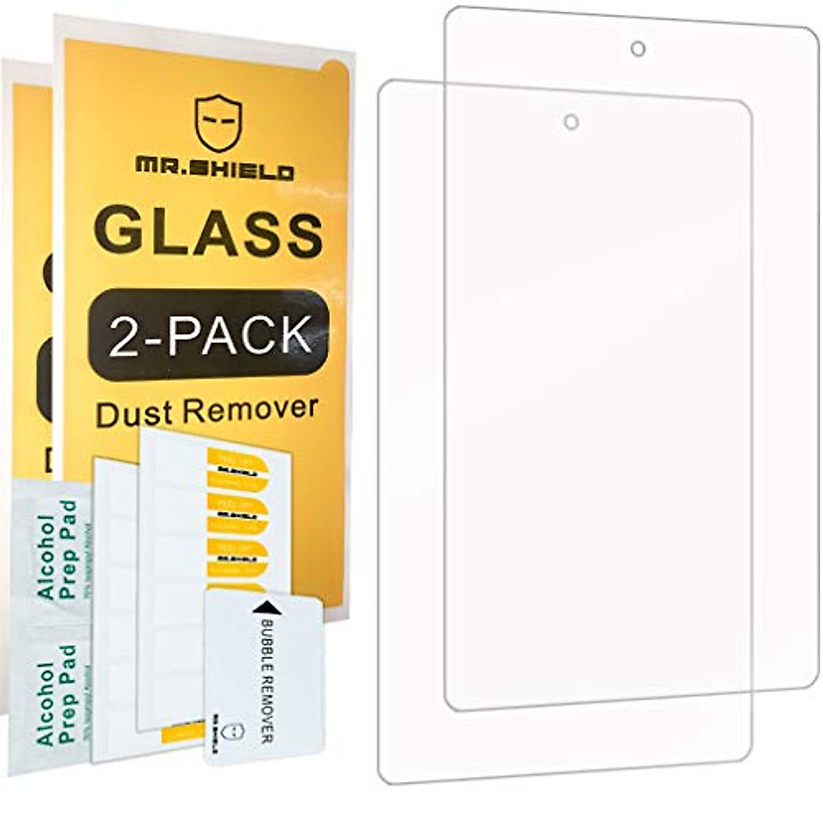 [2-PACK] - Mr.Shield Designed For All-New Amazon Fire HD 8 Tablet with Alexa 8" (7th Generation - 2017 Release ONLY) [Tempered Glass] Screen Protector with Lifetime Replacement