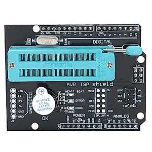 Programmer Expansion Board, AVR ISP Burning Burn Bootloader Module, with On-Board Buzzer and LED Indicator Light