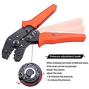 Twidec/Wire Crimping Pliers 2.8/4.8/6.3 mm Spade 26-16AMG Crimping Tools Manual Crimp Fold Tool for Open Barrel Terminals SN-48B