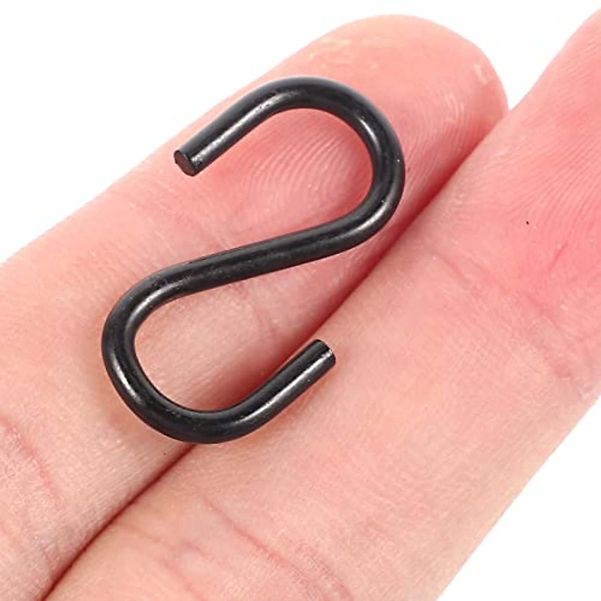 MAGICLULU 100pcs Small S Hook Pack Heavy Duty S Hanger Hook for Kitchenware Spoons Pans Pots Utensils Clothes Bags Plants