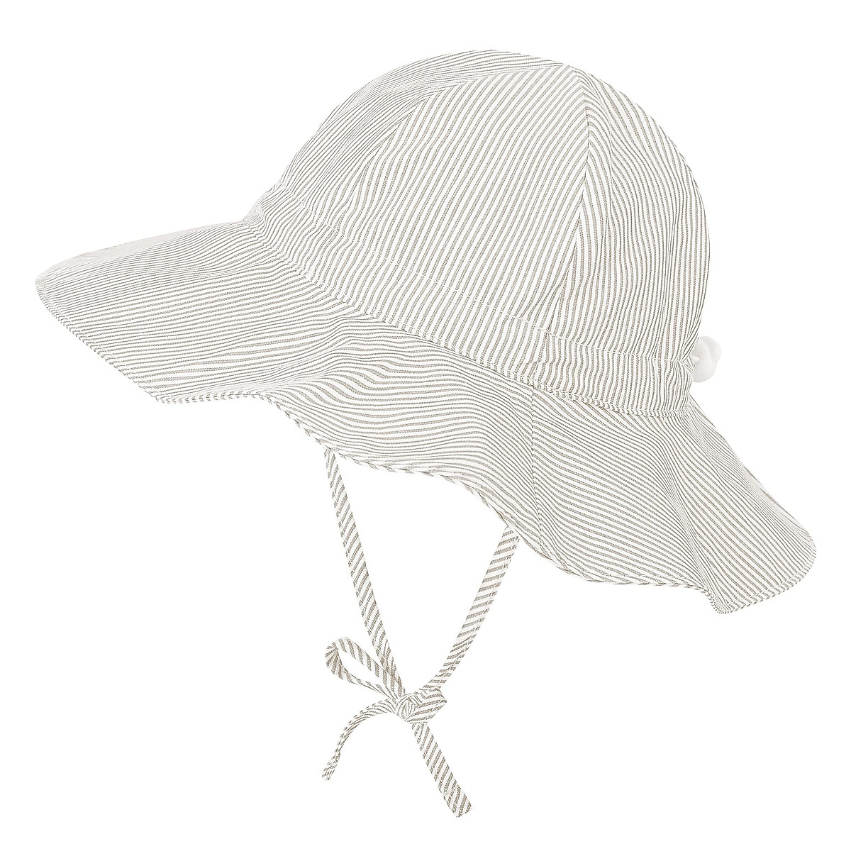 Zando Baby Girl Sun Hat Infant Wide Brim Hats Baby Boy Beach Hat UPF 50+ Toddler Caps for Boys Girls Baby Bucket Hat Beige 6-12 Months